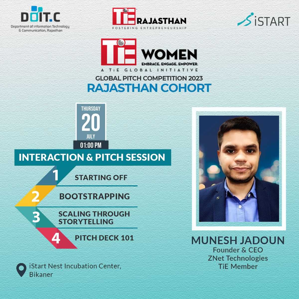 iStart Rajasthan - Upcoming Startups Events and Sessions in Rajasthan